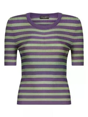 Dolce & Gabbana Striped Knitted Top