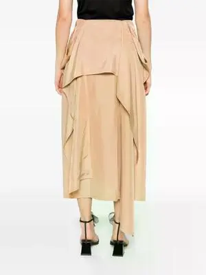 Carven Silk Straight Skirt