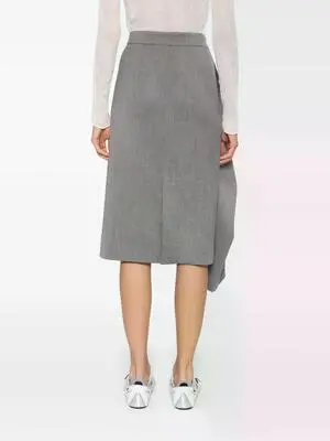 ALAINPAUL Wool Midi Skirt