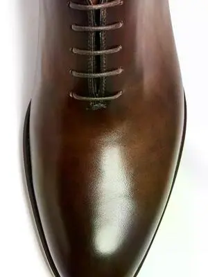 Magnanni Leather Oxford Shoes - Brown