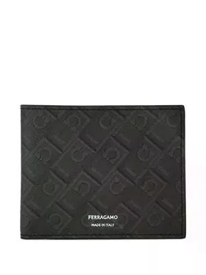 FERRAGAMO Monogram Wallet - Black