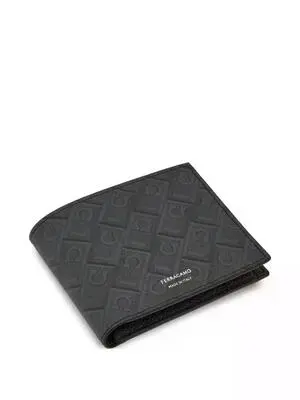 FERRAGAMO Monogram Wallet - Black