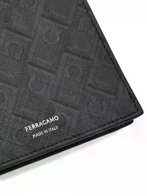 FERRAGAMO Monogram Wallet - Black