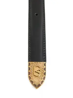 Valentino Garavani Vlogo Signature Brushed Calfskin Belt