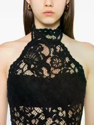MANURI Cherie Halterneck Dress - Black