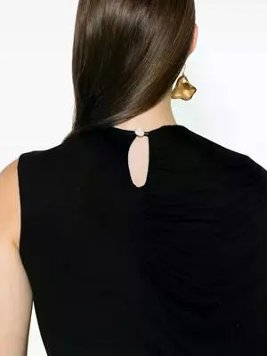 MANURI Lillies Cashmere Blouse - Black