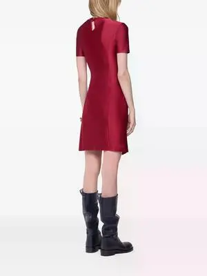 Rabanne Ruched Short-sleeve Dress