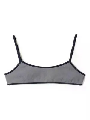 Miu Miu Two-tone Bikini Top - Grey