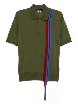 Comme Des Garçons Knitted Polo Shirt - Green