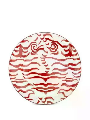 LISA CORTI Indian Tiger Plate Set - Red