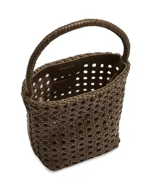 Madewell Handwoven Caned Leather Mini Bag