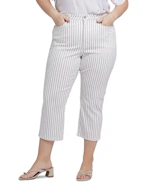 NYDJ Joni High Rise Relaxed Capri Jeans - Beach Cruise