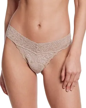Hanky Panky Signature Lace Leakproof Original Rise Thong - Chai