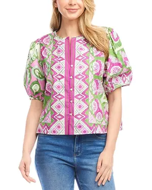 Pink Print Blouses