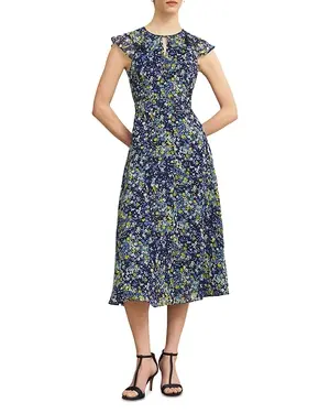 HOBBS LONDON Floral Print Dress