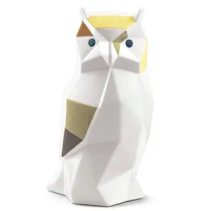 LLADRO Owl Sculpture - Multi