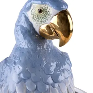 LLADRO Macaw Bird Vase - Multi