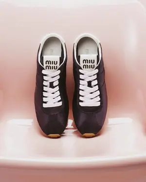 Miu Miu Low Top Sneakers - Bleu
