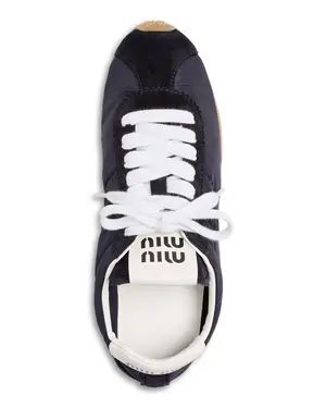 Miu Miu Low Top Sneakers - Bleu