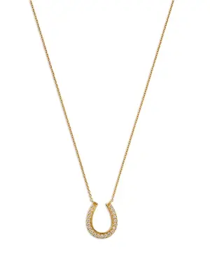 Bloomingdale'S Diamond Horseshoe Pendant Necklace - Gold