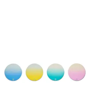 THE MARTHA, BY BACCARAT Octogone Pastel Coasters, Set Of 4 - No Color