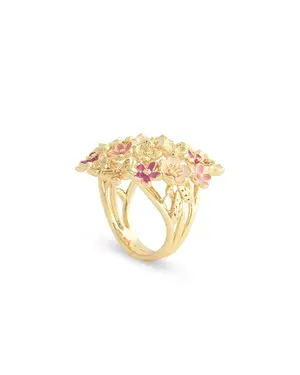 ANABEL ARAM Wildflower Enamel Ring - Multi/gold