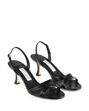 JIMMY CHOO Elsy 70 High Heel Sandals - Black