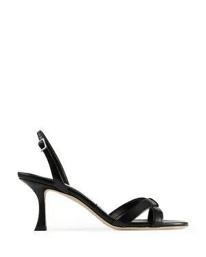 JIMMY CHOO Elsy 70 High Heel Sandals - Black
