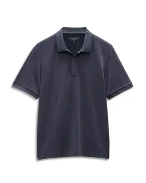 Rag & Bone Tech Pique Short Sleeve Polo Shirt - Salute
