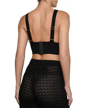 L'Agence Reverie Pointelle Knit Bra Top