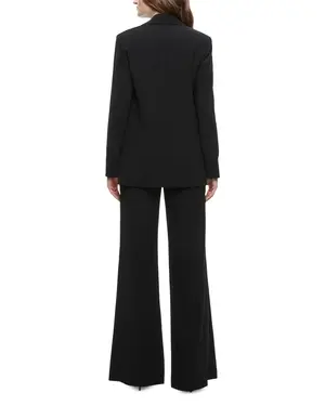 Alice + Olivia Denny Notch Collar Boyfriend Blazer - Black
