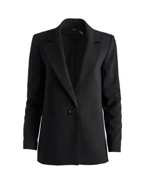 Alice + Olivia Denny Notch Collar Boyfriend Blazer - Black