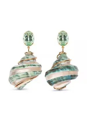 JENNIFER BEHR Wave Earrings - Green