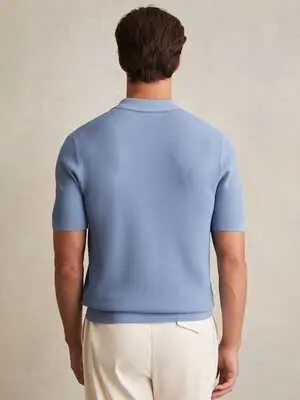 REISS Regis Textured Half-zip Polo Shirt