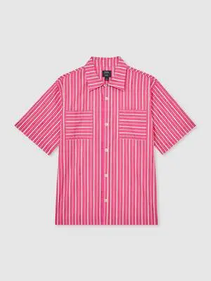 REISS Comte | Ché Poplin Stripe Shirt