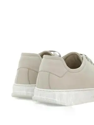 FERRAGAMO Calfskin Rubber Low Top Sneakers - Grey