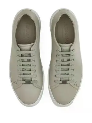 FERRAGAMO Leather Sneakers - Mist Grey