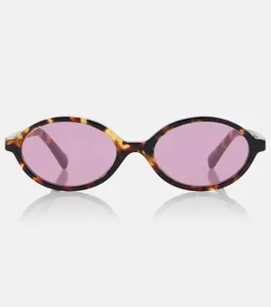 Miu Miu Miu Regard Round Sunglasses Purple