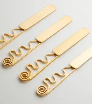 L'Objet Spirale Set Of 4 Stainless Steel Spreaders - Gold
