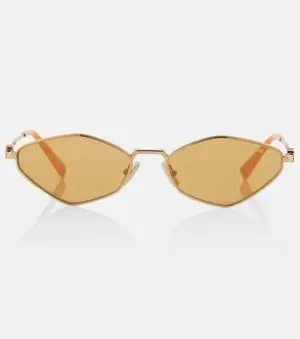 Miu Miu Miu Regard Octagon Sunglasses - Orange
