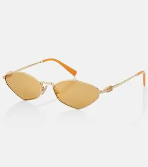 Miu Miu Miu Regard Octagon Sunglasses - Orange