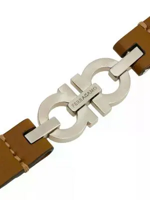 FERRAGAMO Double Gancini Bracelet - Silver