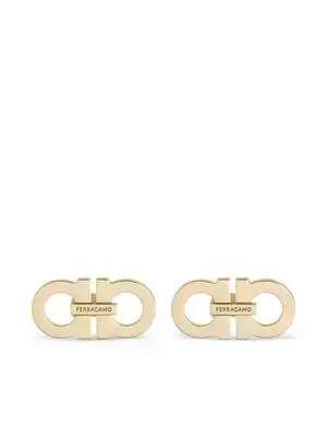 FERRAGAMO Double Gancini Earrings - Gold