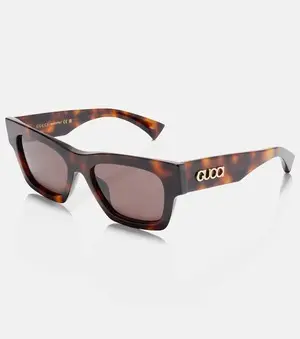 Gucci Lettering Square Sunglasses