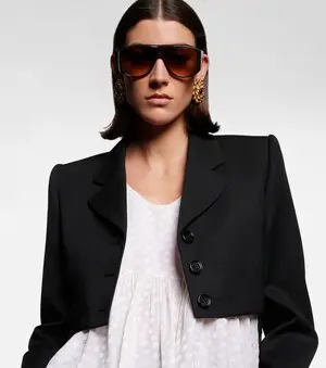 Chloé Oversized Acetate Sunglasses - Brown