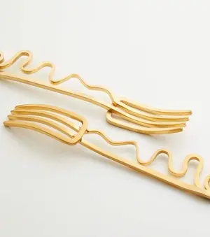 L'Objet Spirale Set Of 4 Cocktail Forks - Gold