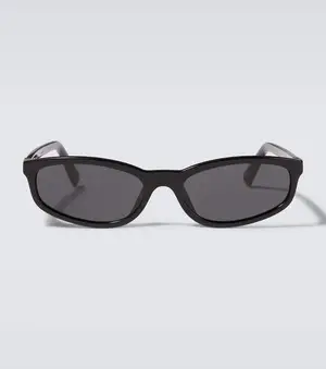 Miu Miu Oval Sunglasses - Black