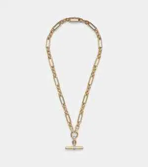 David Yurman Lexington Chain Necklace With Diamonds - Gold