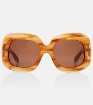 Valentino Garavani Vlogo Square Sunglasses - Brown