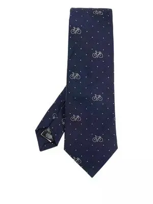 Paul Smith Silk Neck Tie - Blue